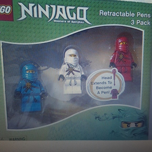 Lego | Other | Lego Ninjago Retractable Pens 3pc Pack Collectabl | Poshmark